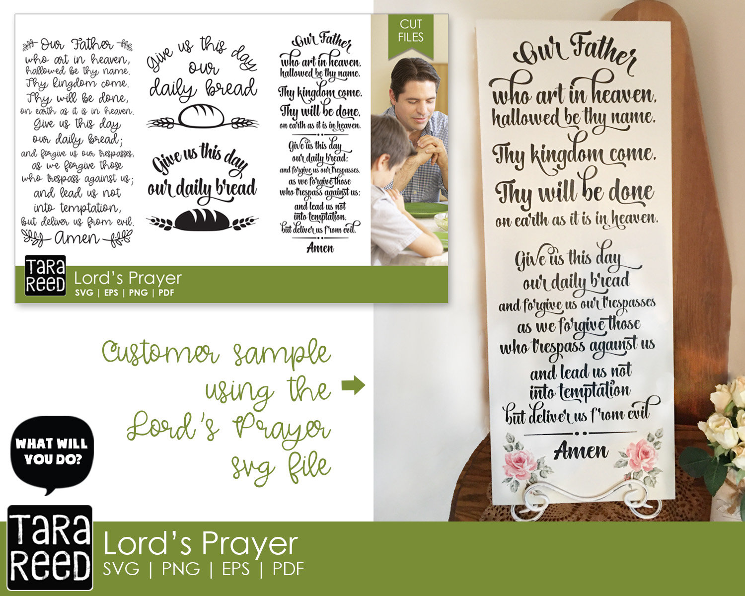 The Lord's Prayer - Bible Verse SVG and Cut Files for Crafters - Etsy