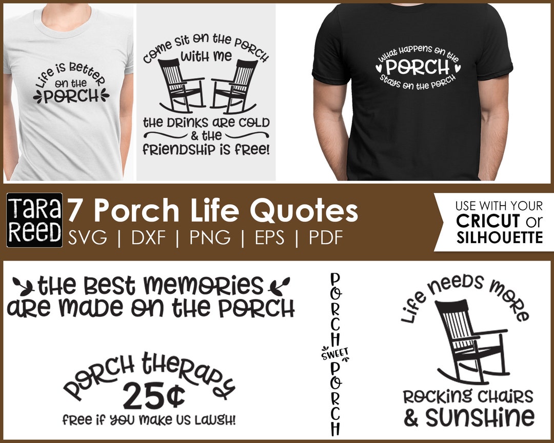 Porch Life - Front Porch SVG and Cut Files for Crafters - Etsy