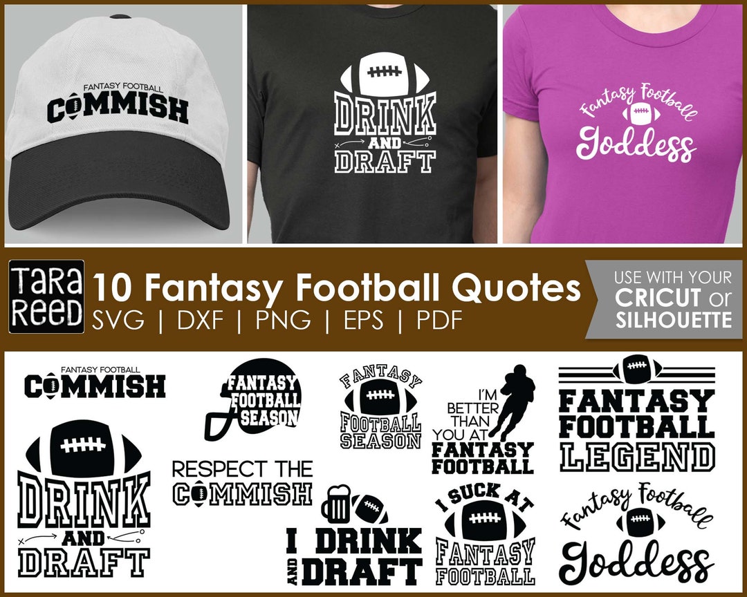 Fantasy Football - Football SVG and Cut Files for Crafters - Etsy