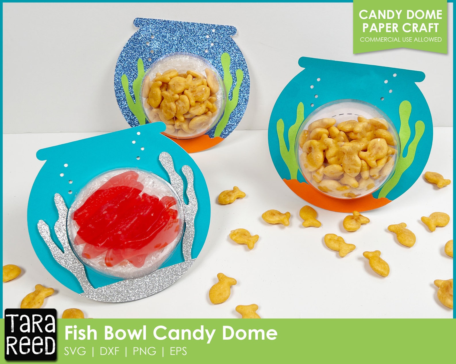 Fish Bowl Candy Dome SVG | Mermaid Party Favor (digital File) - Etsy