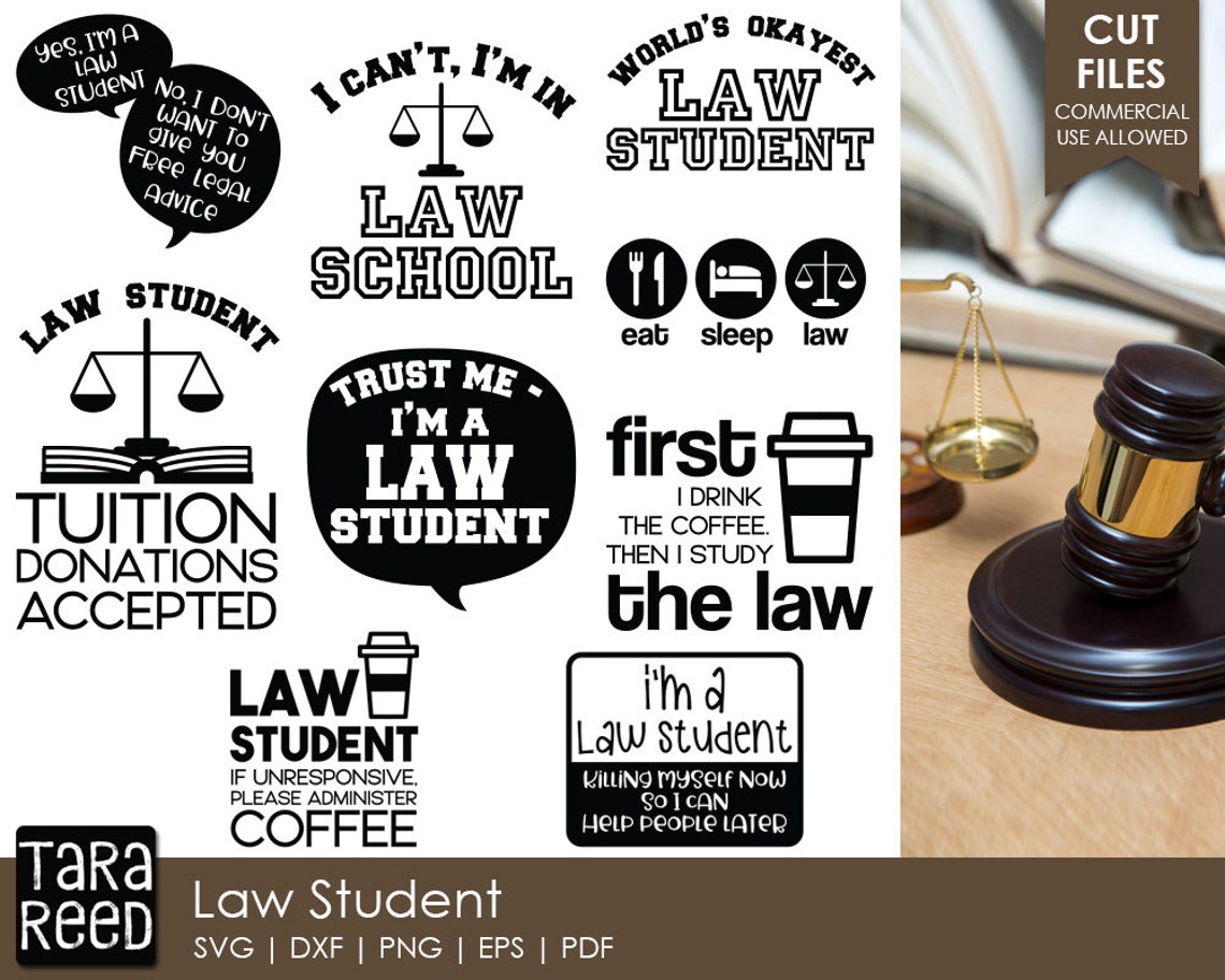 Law Student SVG and Cut Files for Crafters - Etsy