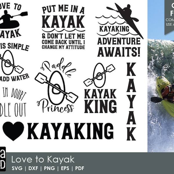 Kayak Svg - Etsy