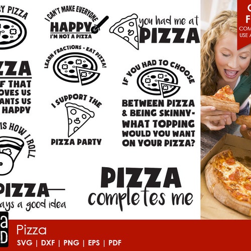 Pizza SVG and Cut Files for Crafters - Etsy