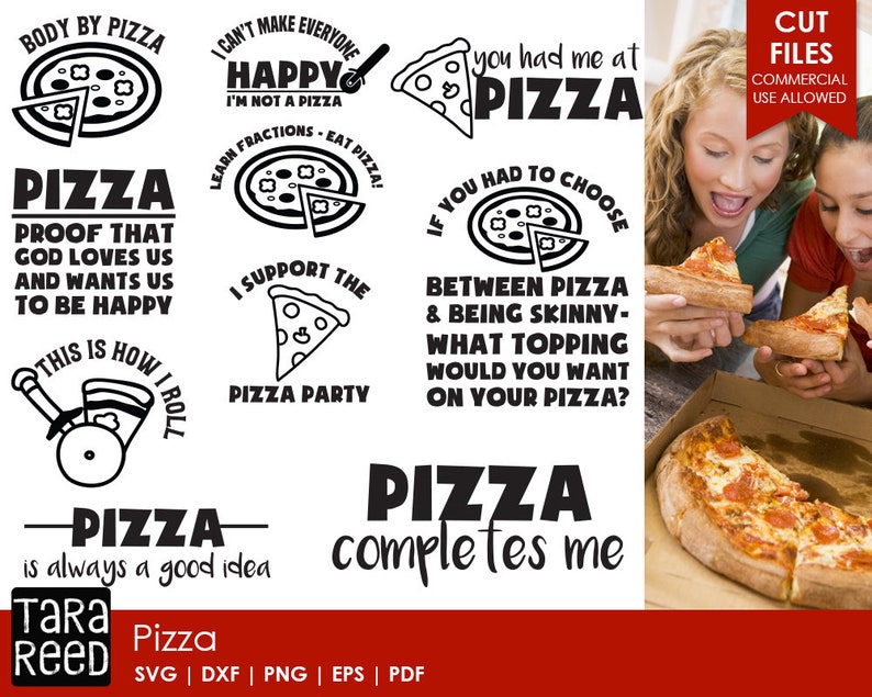 Pizza SVG and Cut Files for Crafters | Etsy