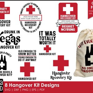 Hangover Kit Quotes | DIY Hangover Kit - Etsy
