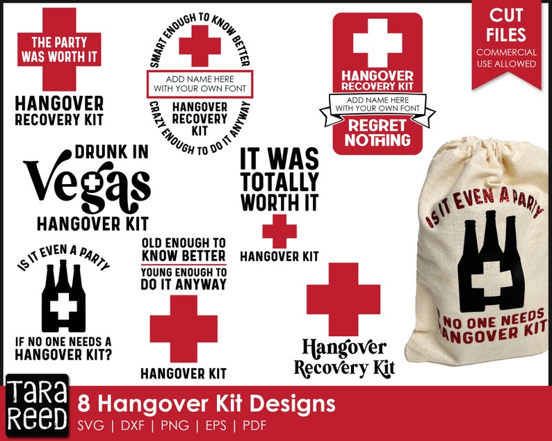 Hangover Kit Quotes DIY Hangover Kit - Etsy