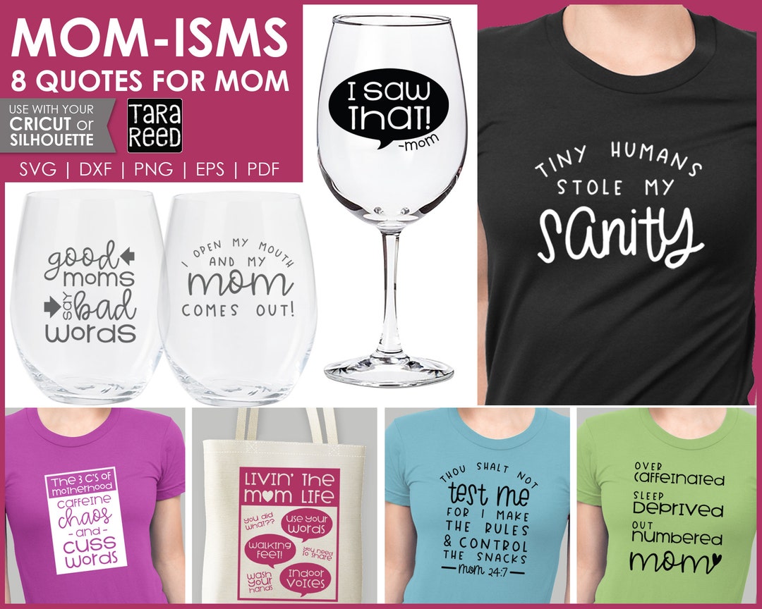 Mom-isms - Family SVG and Cut Files for Crafters - Etsy
