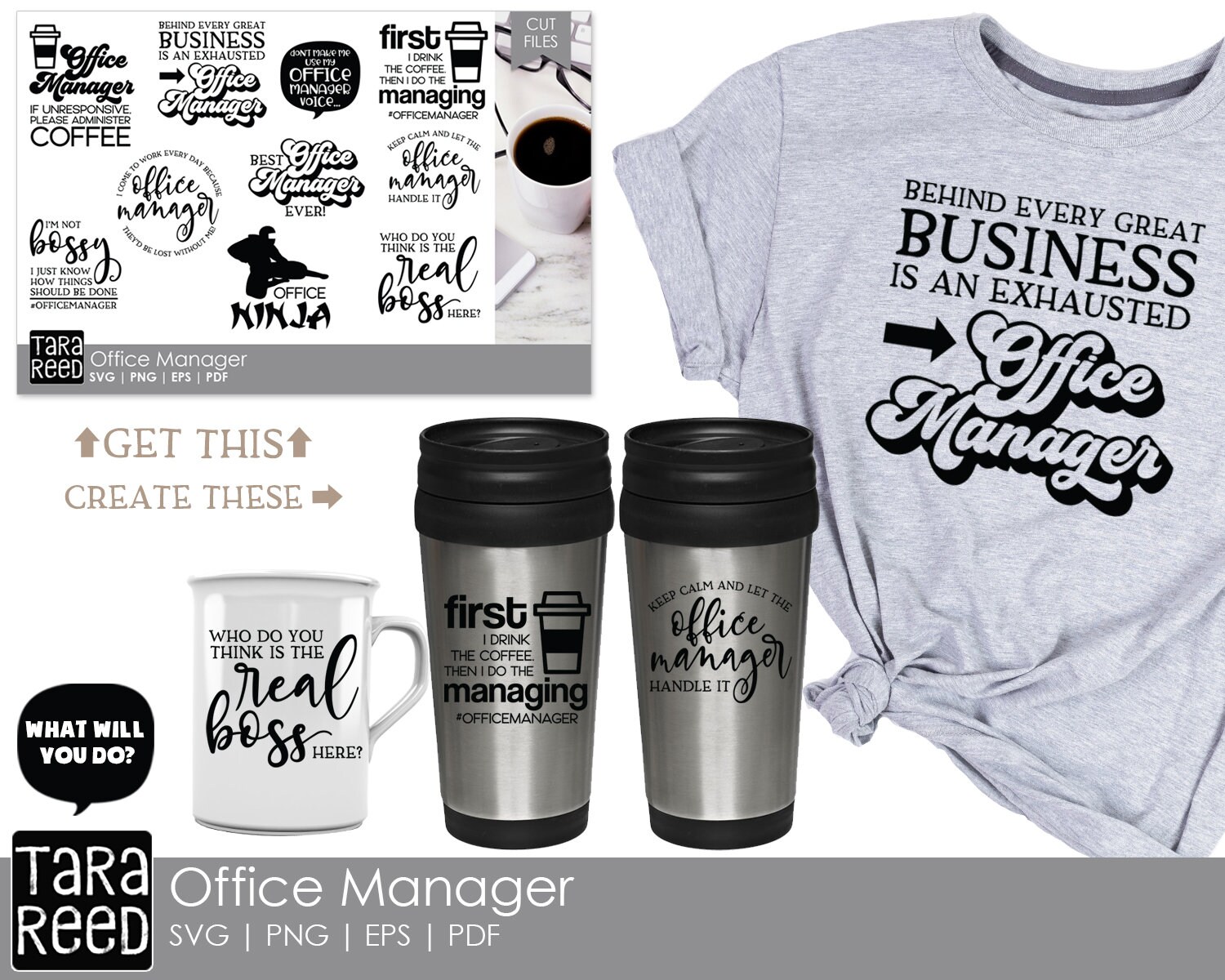 Office Manager - Office SVG and Cut Files for Crafters - Etsy