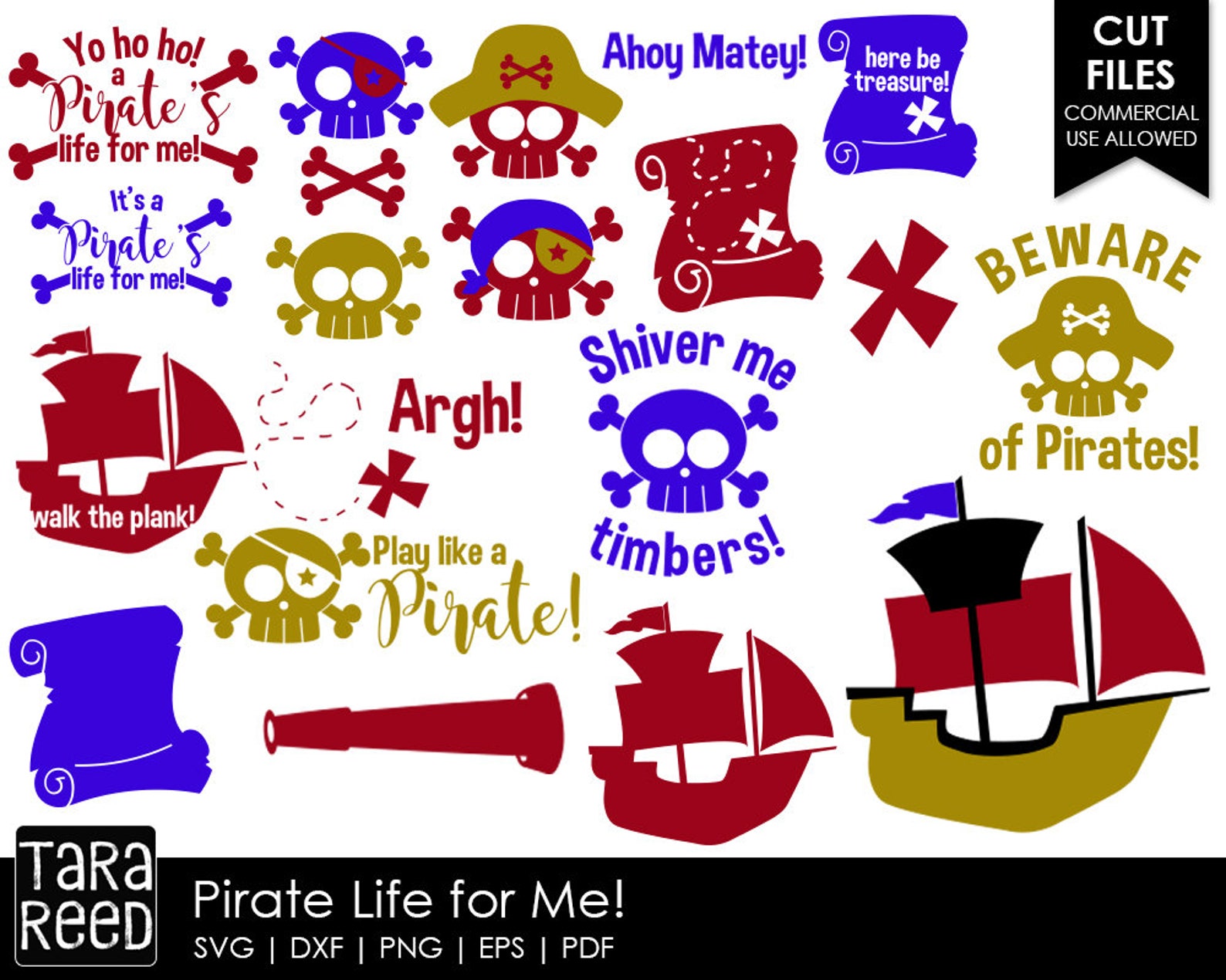 Pirate Life for Me Pirate SVG and Cut Files for Crafters - Etsy