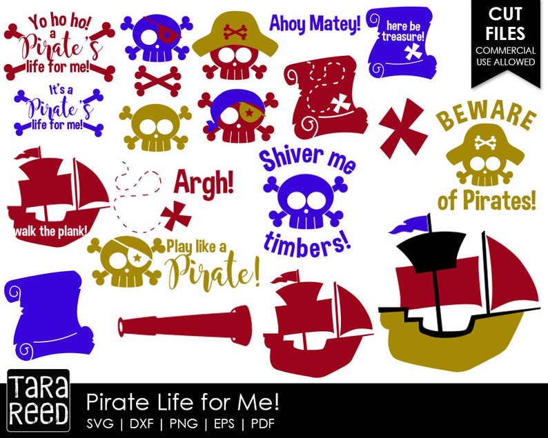 Pirate Life for Me Pirate SVG and Cut Files for Crafters - Etsy