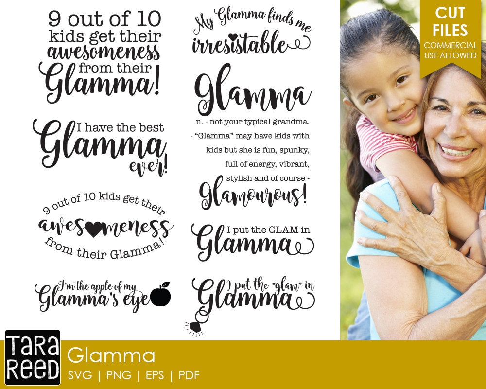 Glamma SVG and Cut Files for Crafters - Etsy