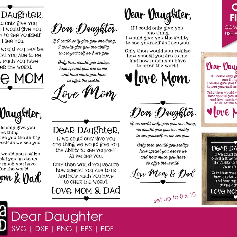 Daughter Quotes Svg - Etsy