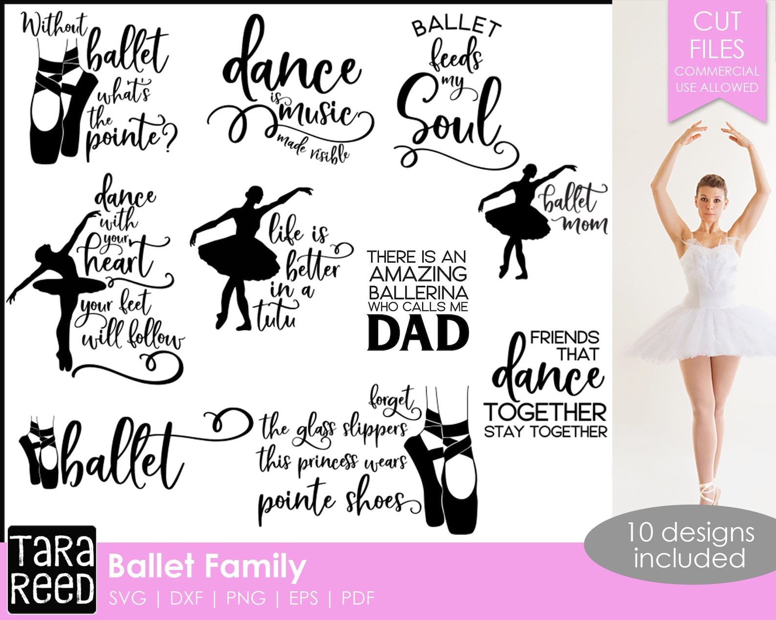 Ballet SVG and Cut Files for Crafters - Etsy