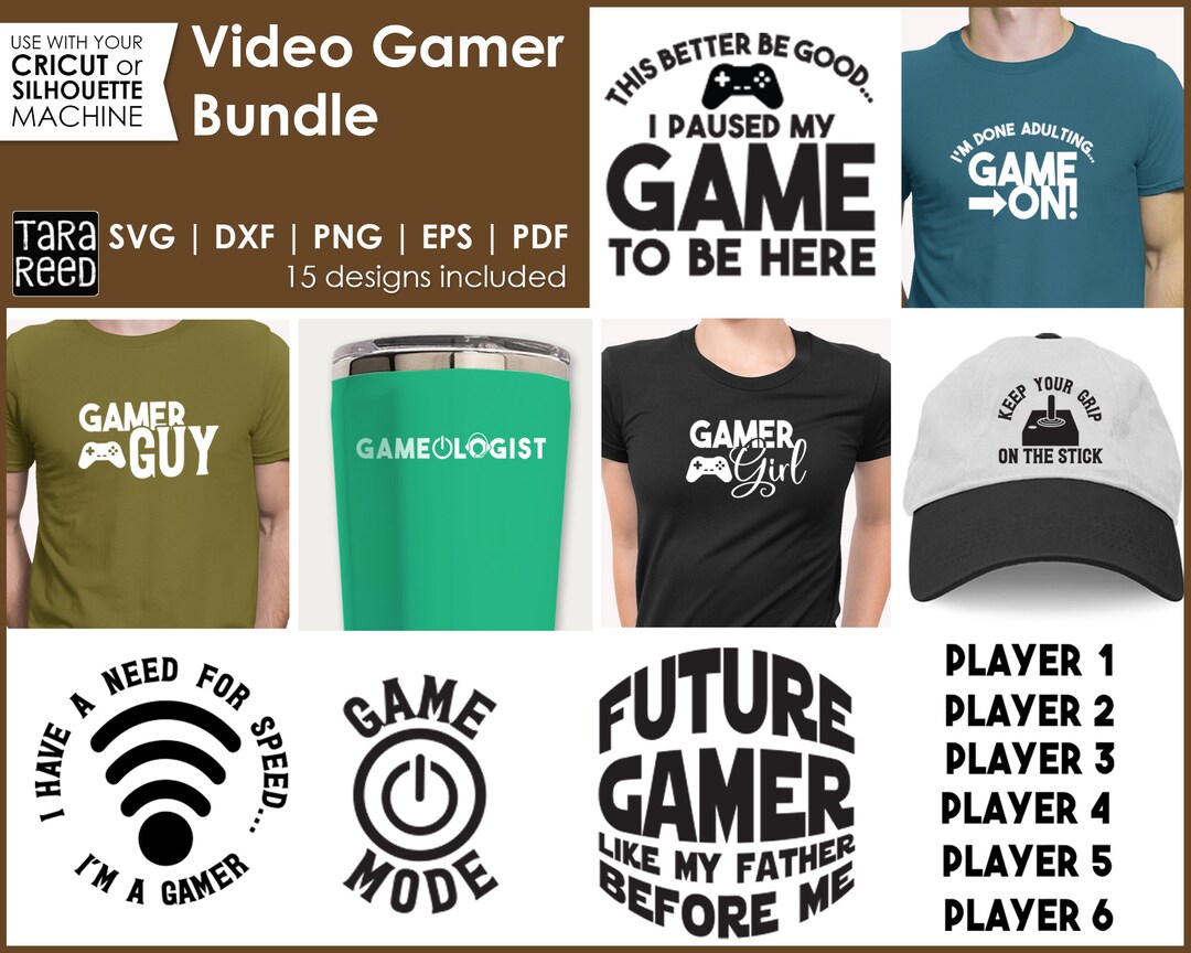 Gamer - Video Game SVG and Cut Files for Crafters - Etsy