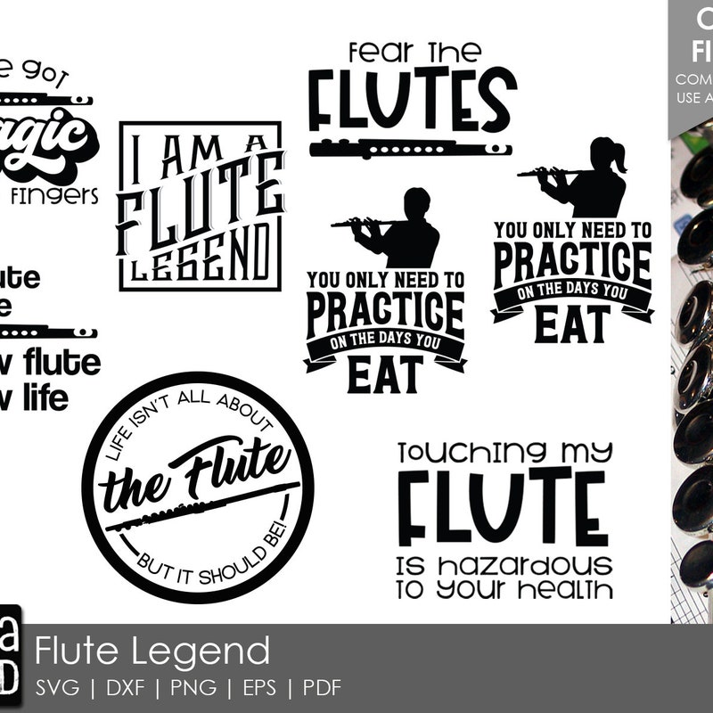 Flute Svg - Etsy
