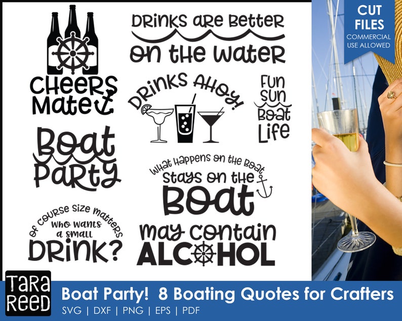 Boat Party - Boating SVG and Cut Files for Crafters - Etsy