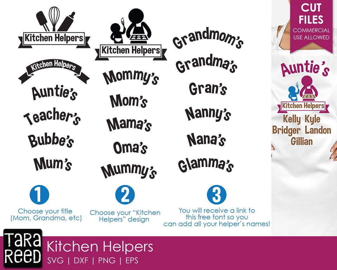 Kitchen Helpers Baking SVG and Cut Files for Crafters - Etsy
