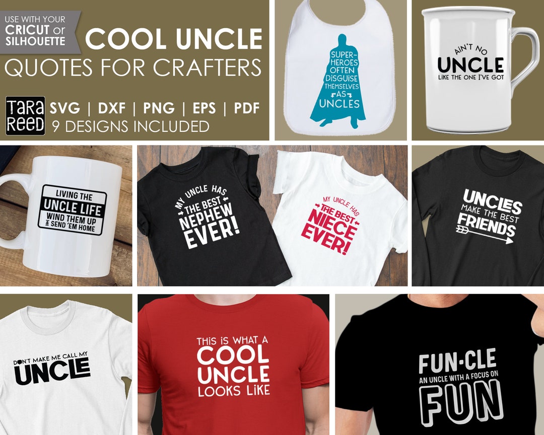 Uncle Quotes Uncle SVG Files for Cricut or Silhouette - Etsy