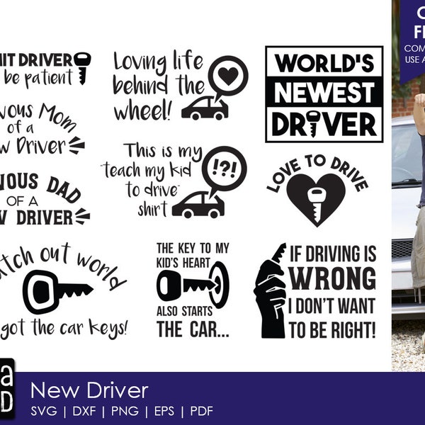 New Driver Svg - Etsy