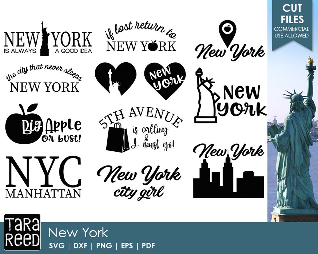 New York City SVG and Cut Files for Crafters - Etsy
