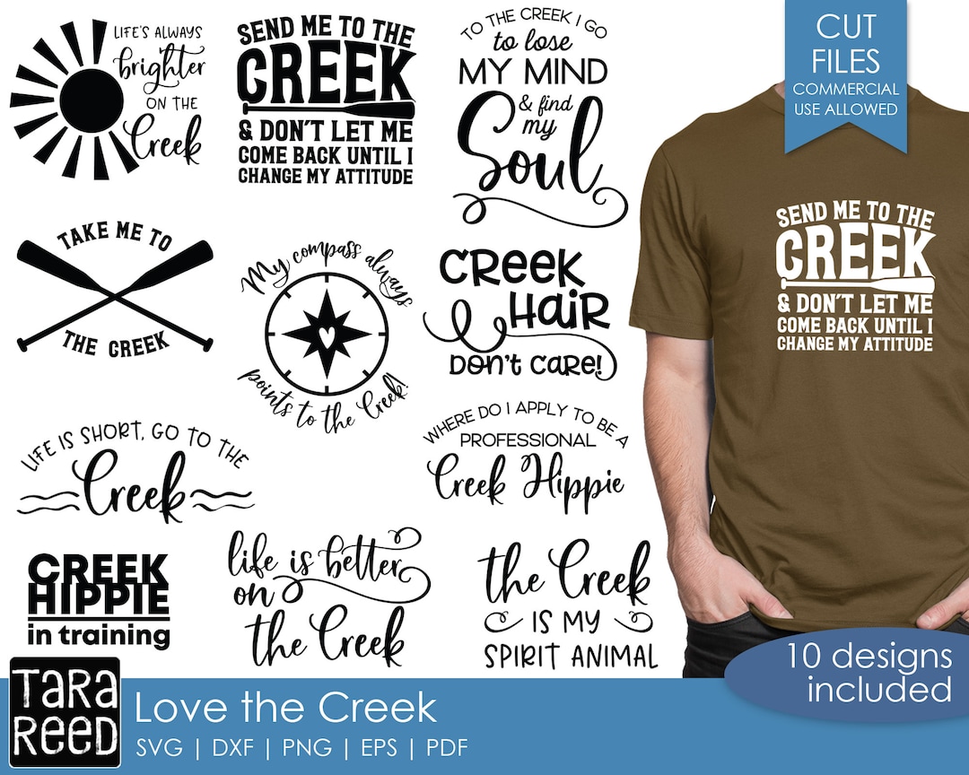 Love the Creek - Creek SVG and Cut Files for Crafters - Etsy
