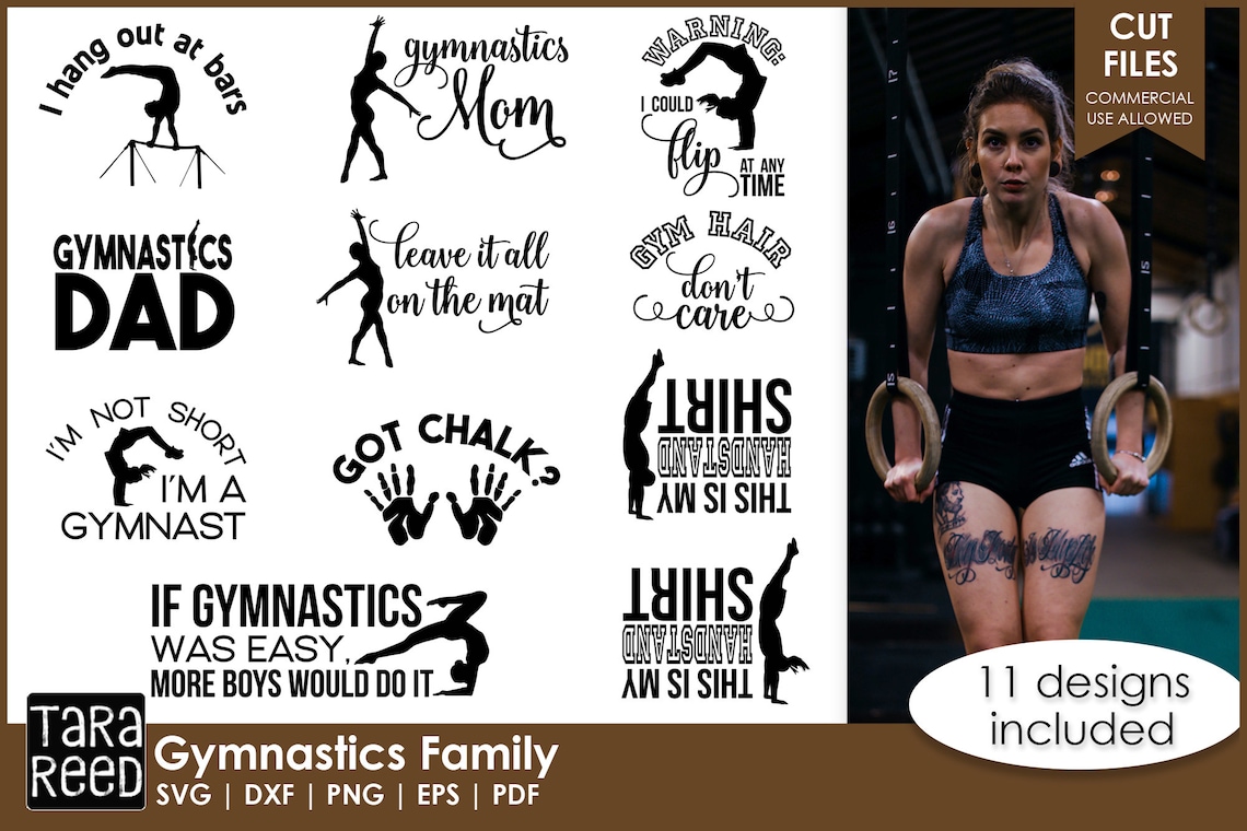 Gymnastics SVG and Cut Files for Crafters - Etsy