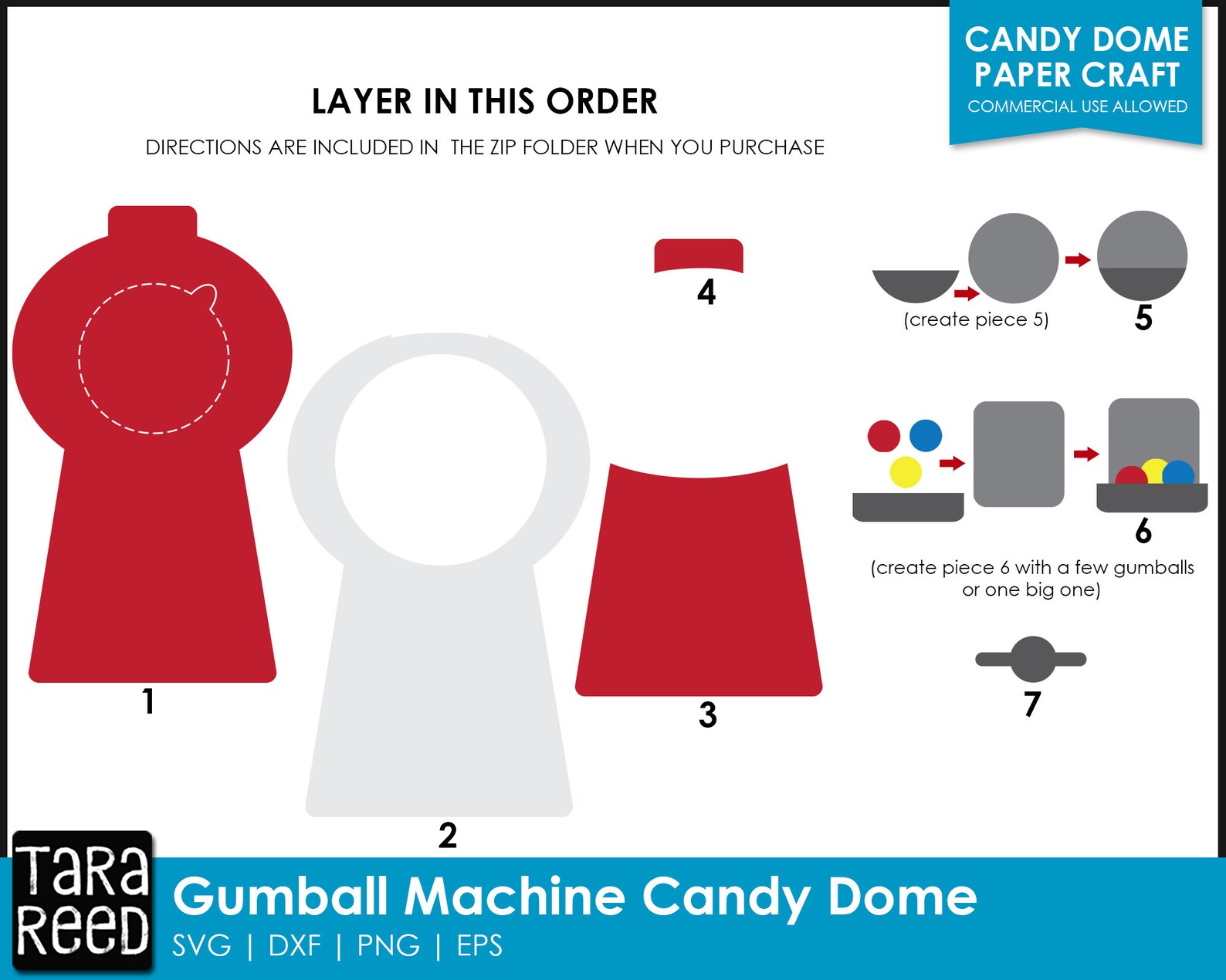 Gumball Machine SVG for Cricut - DIY Party Favor - Candy Dome SVG - Etsy