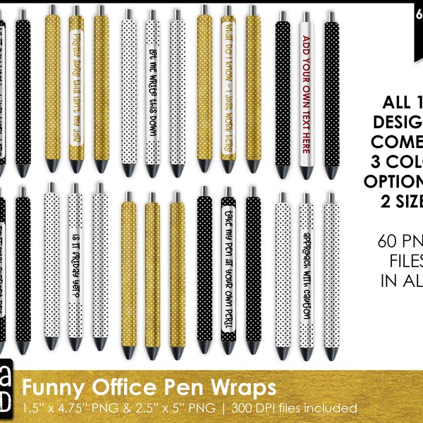 Funny Pens - Etsy