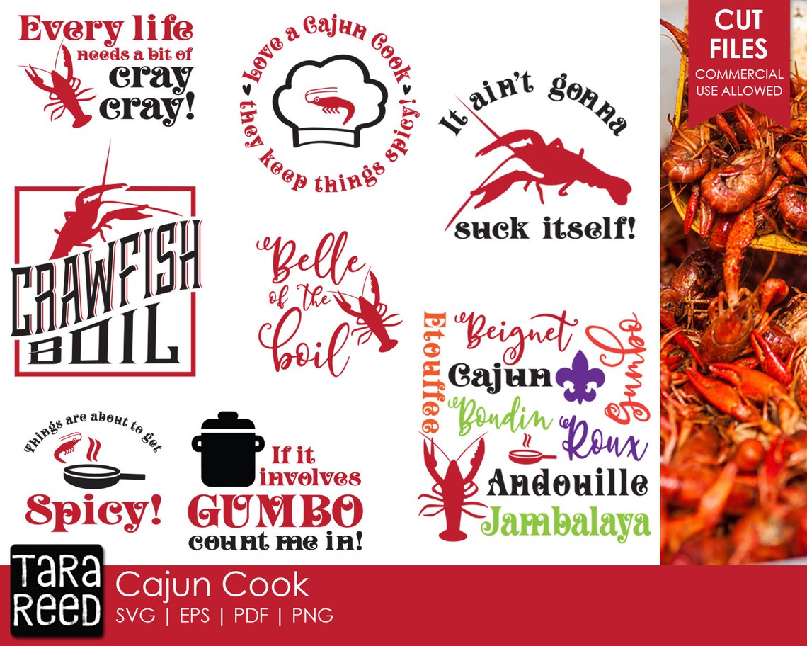 Cajun Cook - Kitchen SVG and Cut Files for Crafters - Etsy