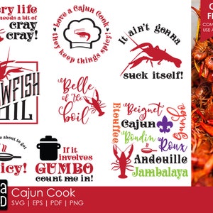 Cajun Cook - Kitchen SVG and Cut Files for Crafters - Etsy