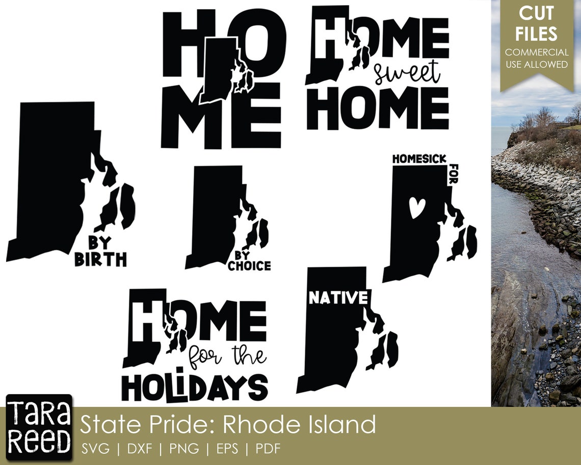 Rhode Island SVG and Cut Files for Crafters - Etsy