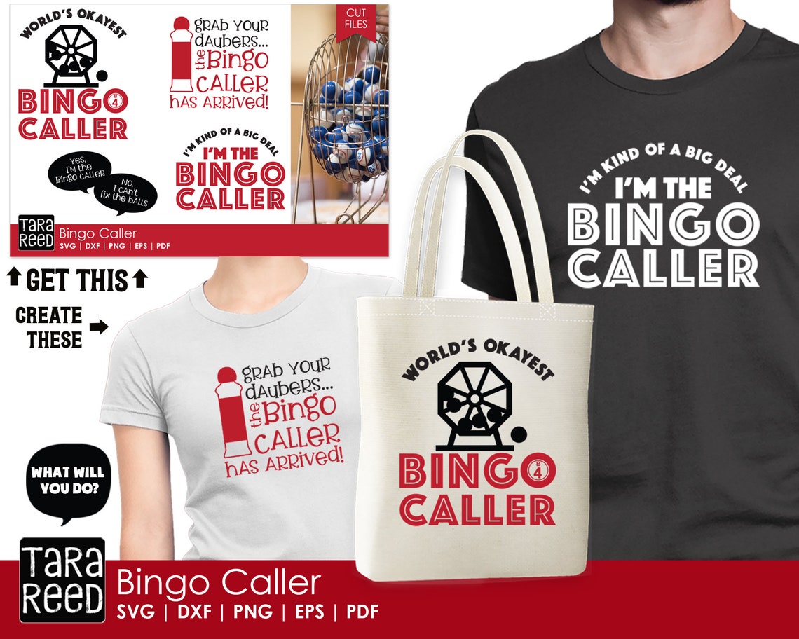 Bingo Caller Bingo SVG and Cut Files for Crafters - Etsy