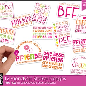 Printable Friends Stickers Printable Planner Stickers Print Then Cut ...