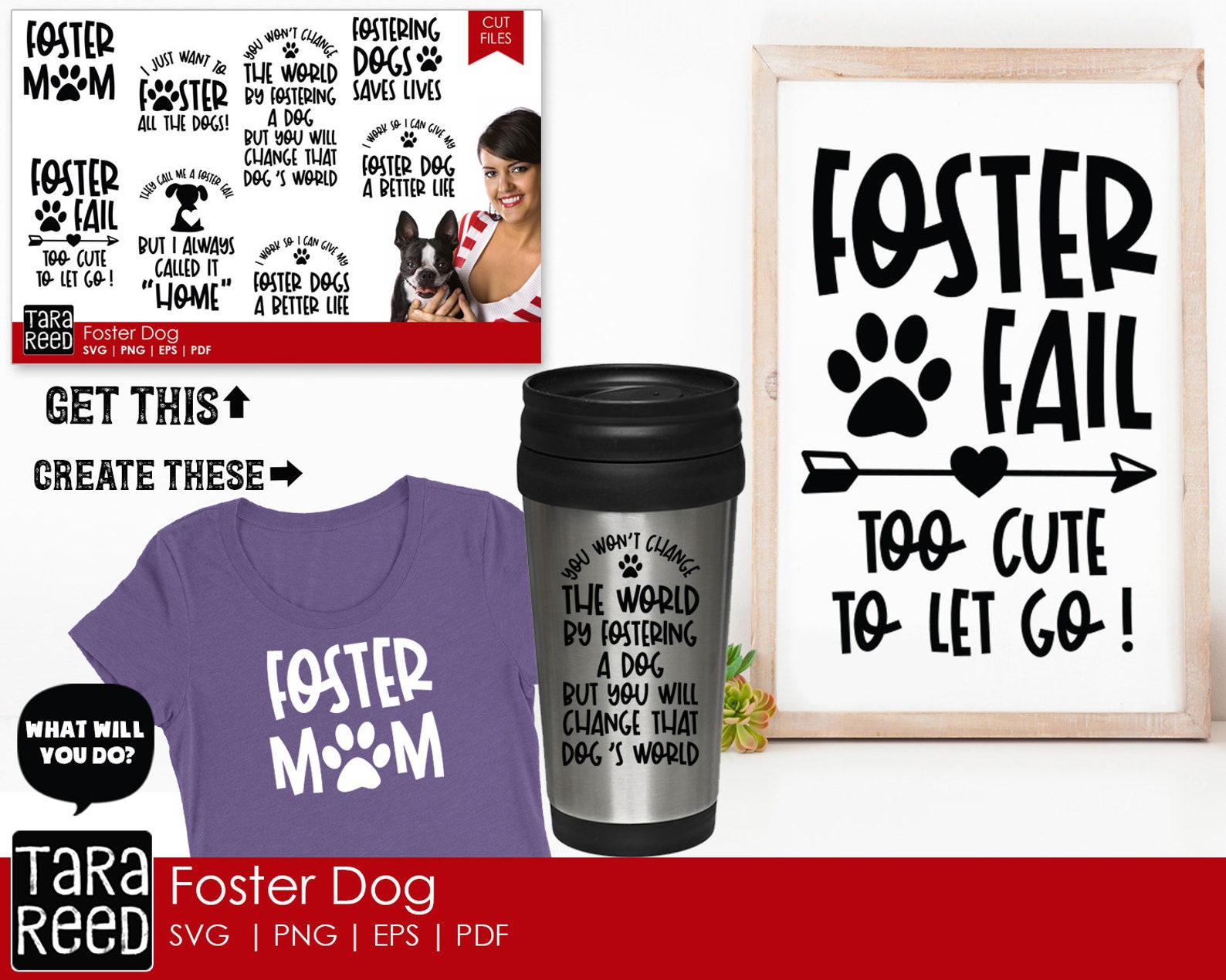Foster Dog - Dog SVG and Cut Files for Crafters - Etsy