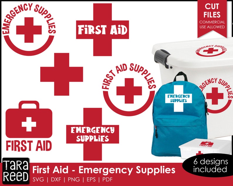 First Aid - Emergency Supplies - SVG and Cut Files for Crafters - Etsy