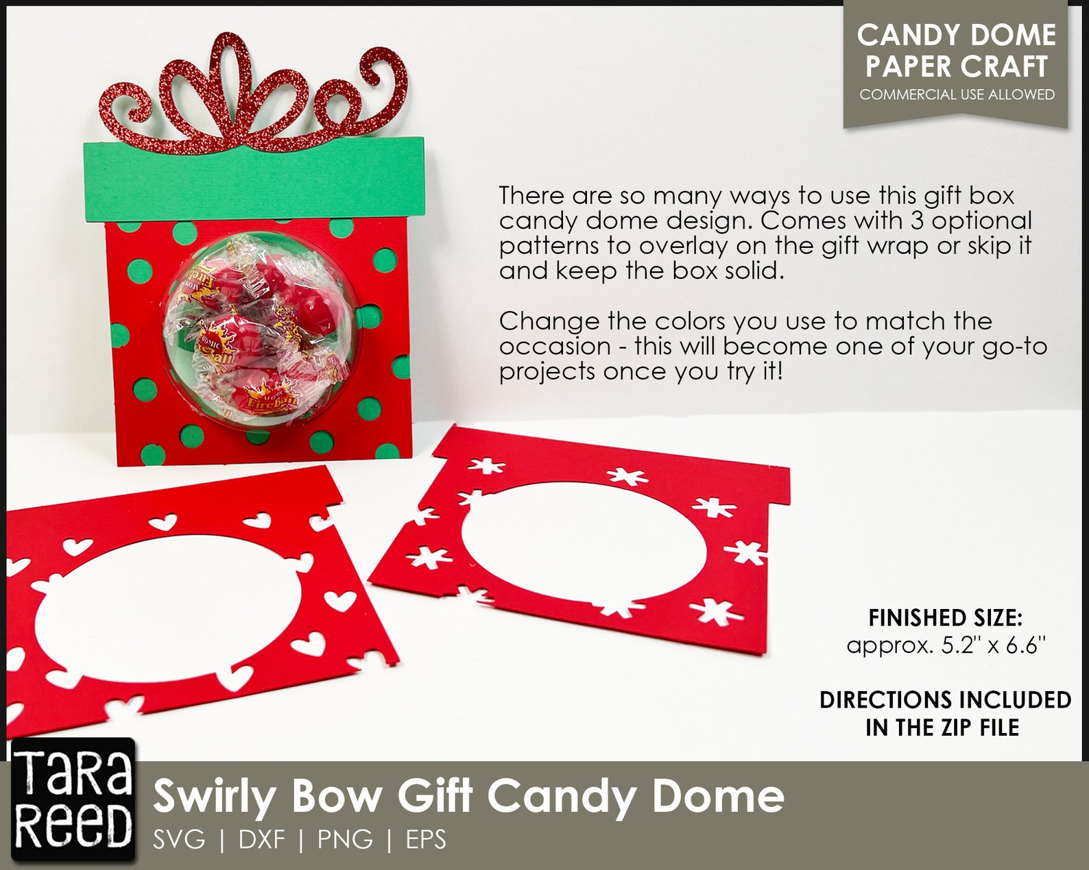 How to make a Santa Candy Dome with Cricut - Tara Reed Designs