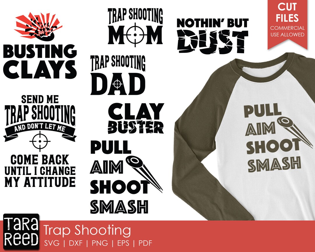 Trap Shooting SVG and Cut Files for Crafters - Etsy
