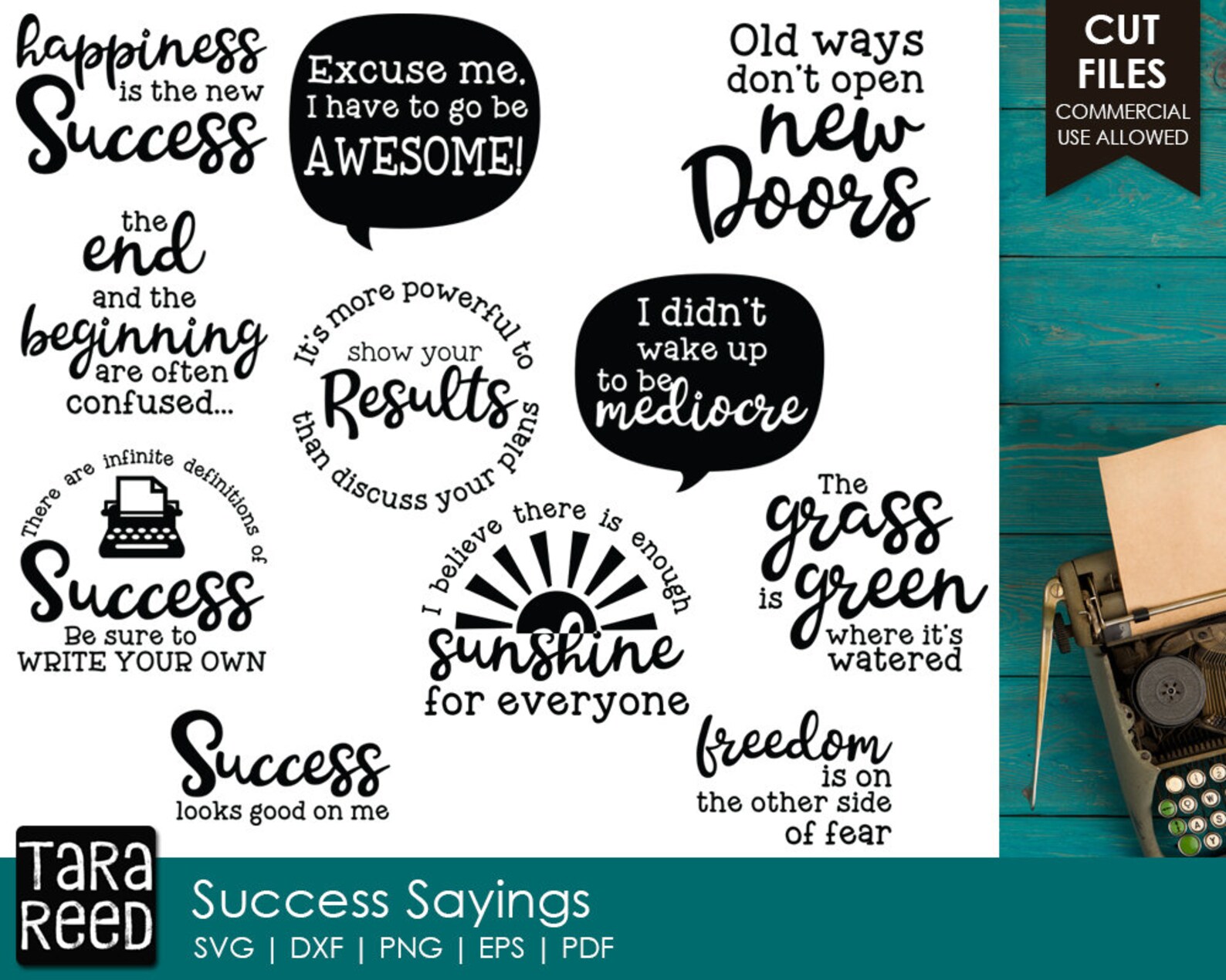 Success Sayings SVG and Cut Files for Crafters | Etsy