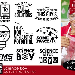 Science Boy School SVG and Cut Files for Crafters - Etsy