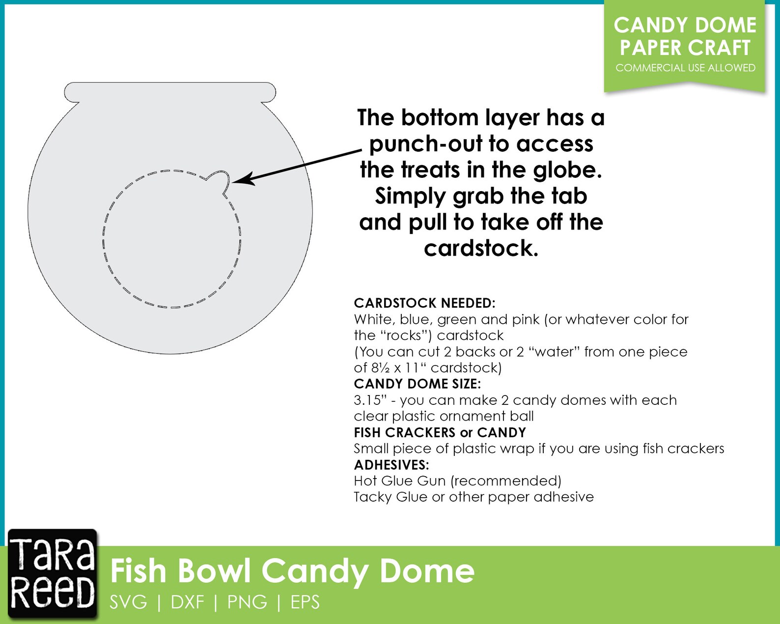 Fish Bowl Candy Dome SVG | Mermaid Party Favor (digital File) - Etsy