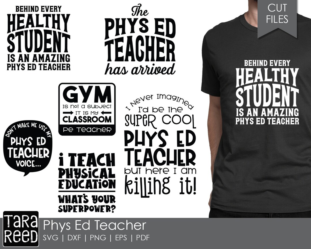 Phys Ed Teacher - School SVG and Cut Files for Crafters - Etsy