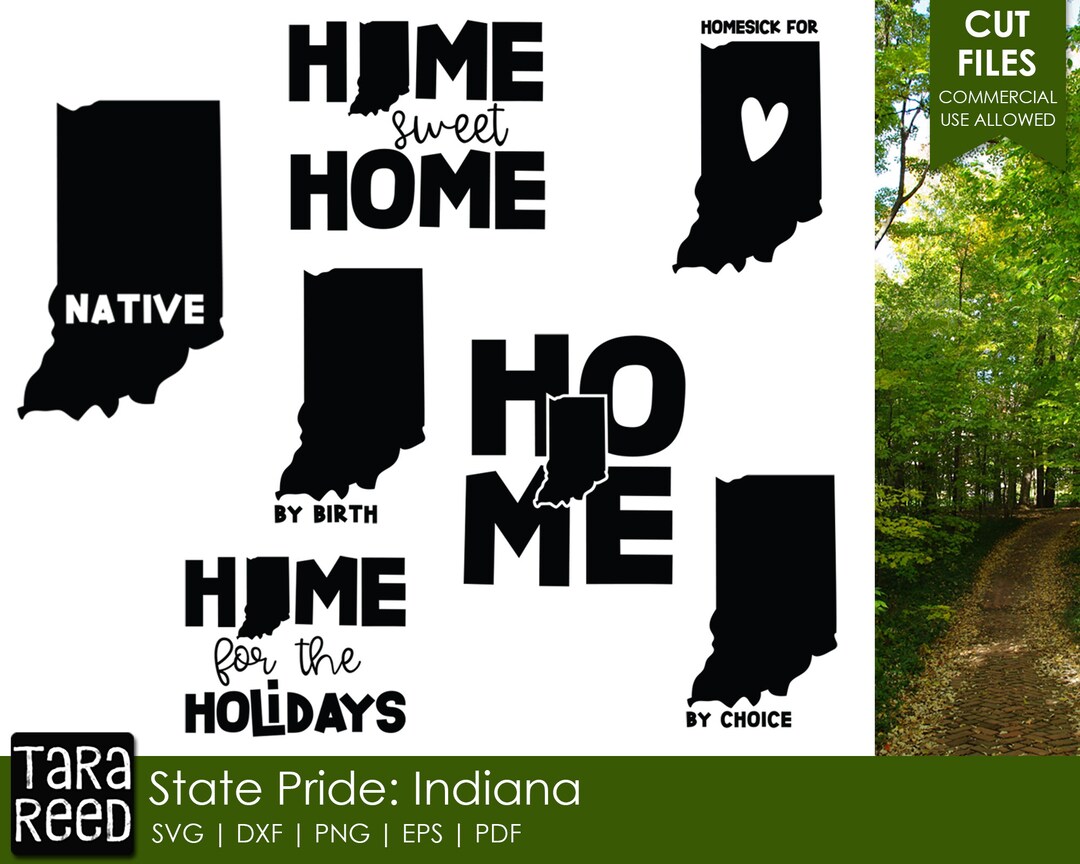 Indiana SVG and Cut Files for Crafters - Etsy