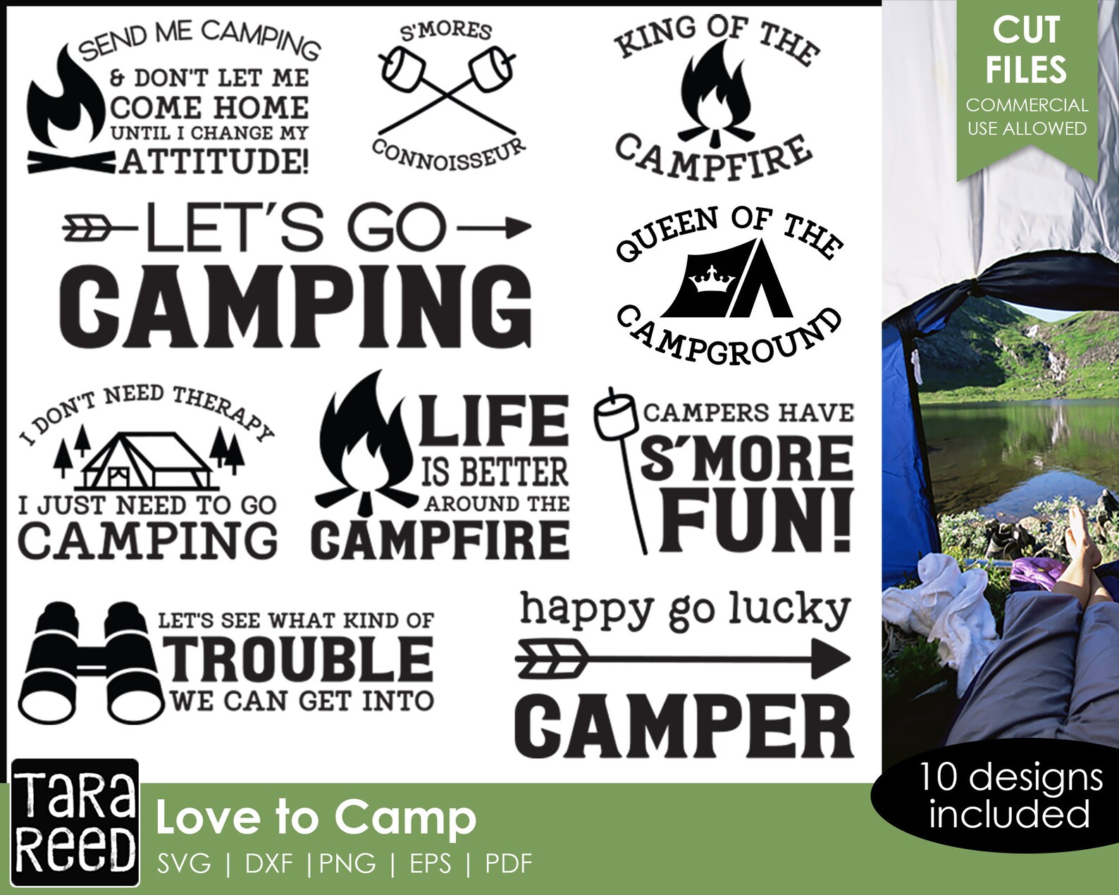 Camping SVG Bundle for Cricut or Silhouette - Etsy