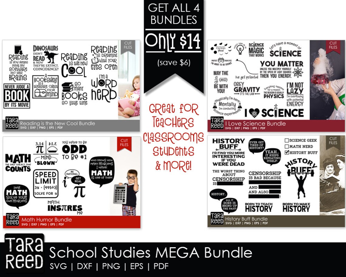 School MEGA Bundle School SVG and Cut Files for Crafters | Etsy