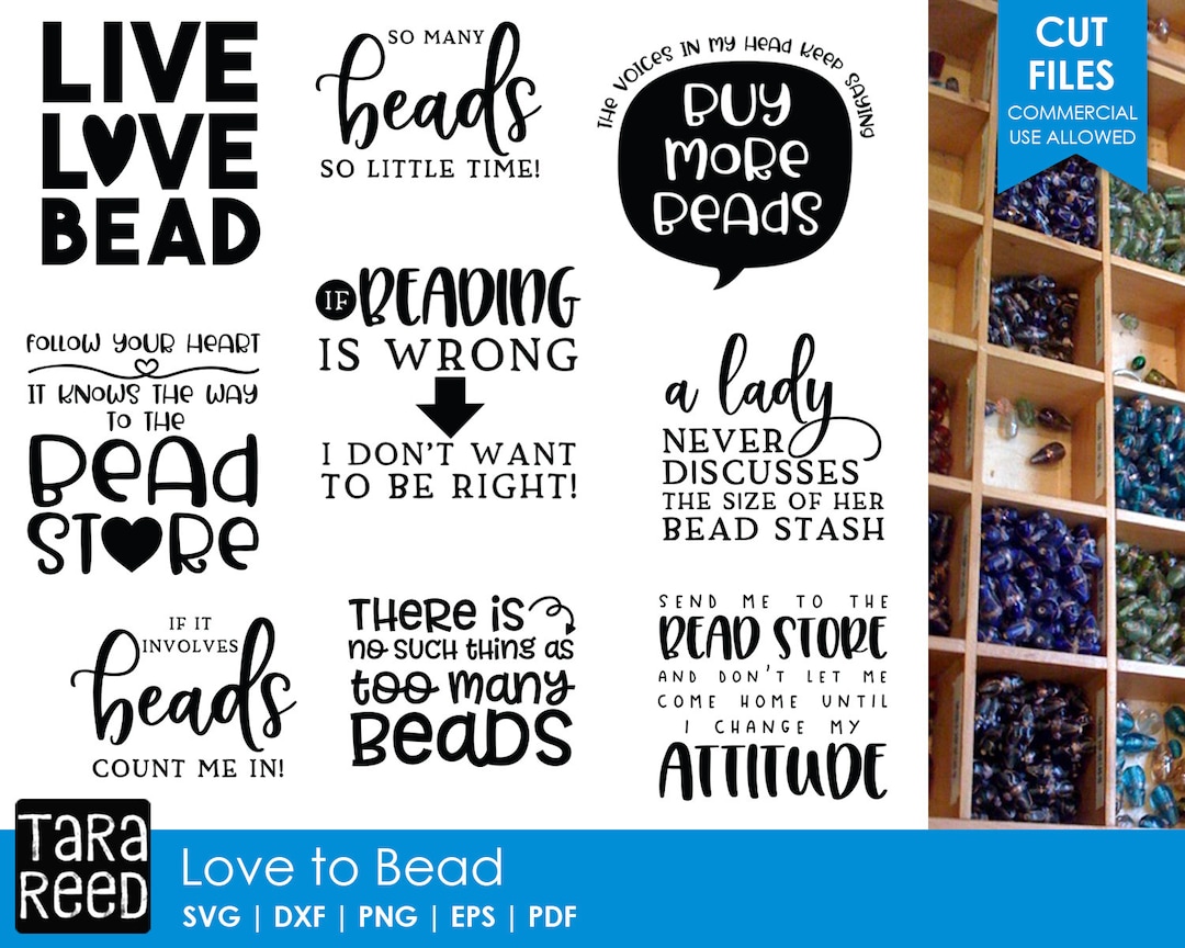 Love to Bead - Jewelry Making SVG and Cut Files for Crafters - Etsy