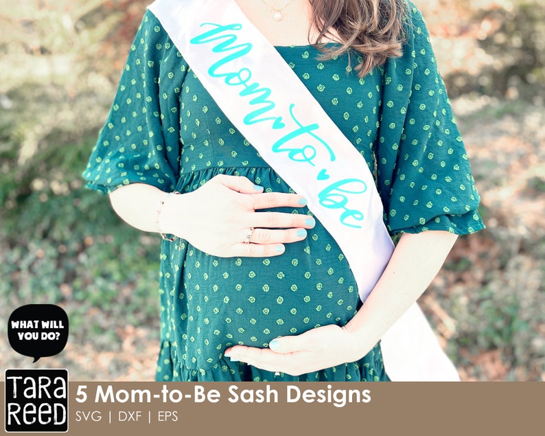 Mom to Be Sash SVG Files for Cricut or Silhouette Mom to Be - Etsy