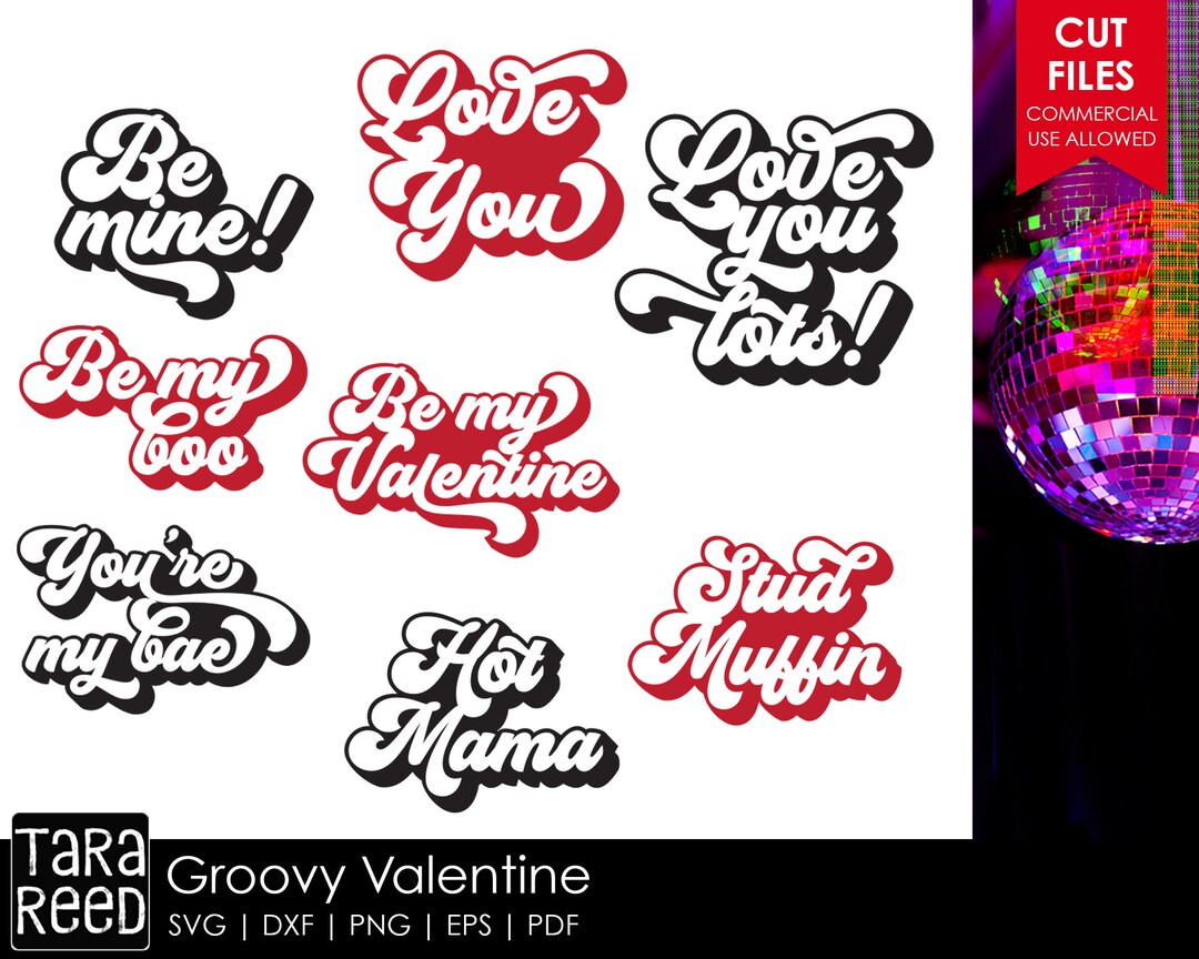 Groovy Valentine - Valentines Day SVG and Cut Files for Crafters - Etsy