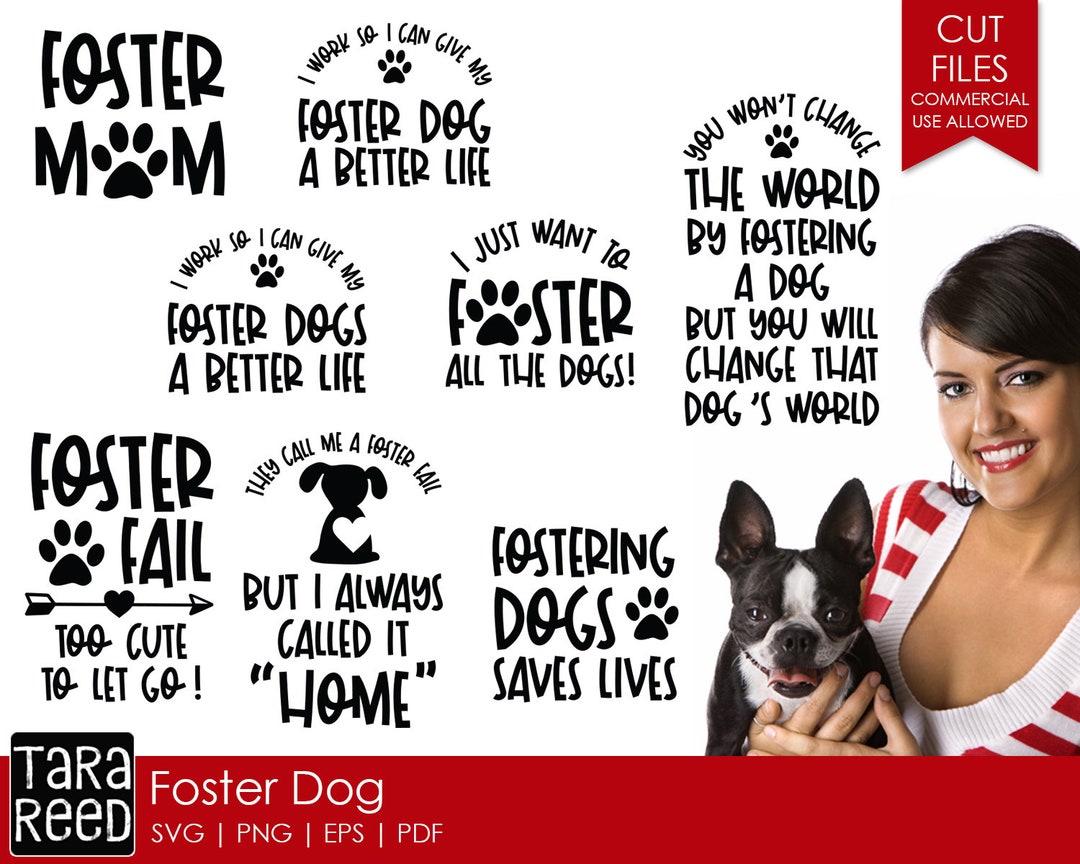 Foster Dog - Dog SVG and Cut Files for Crafters - Etsy