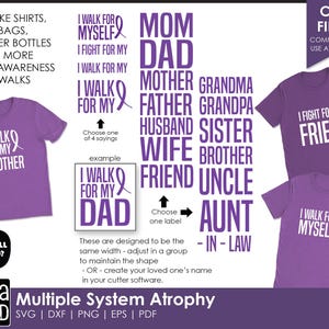 Multiple System Atrophy - MSA SVG and Cut Files for Crafters - Etsy