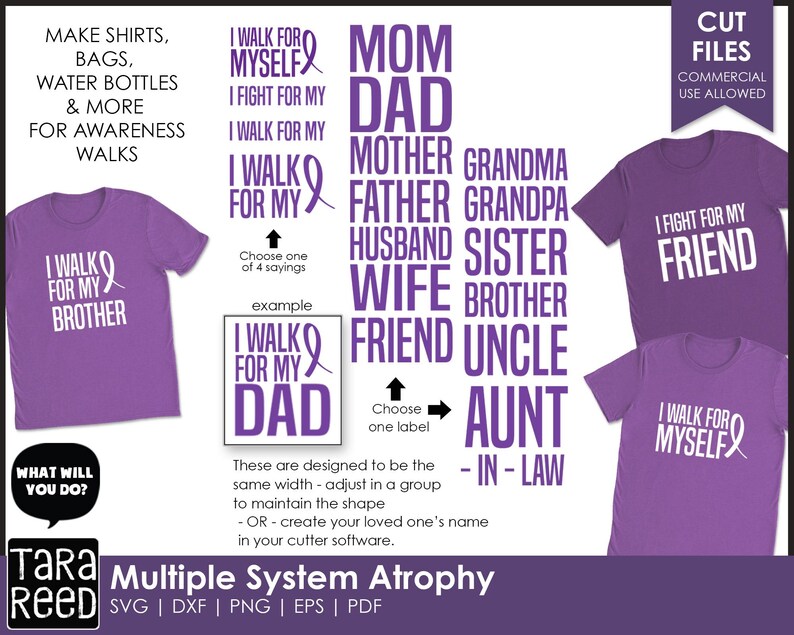 Multiple System Atrophy - MSA SVG and Cut Files for Crafters - Etsy